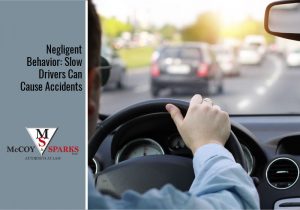 A Few Slow Drivers Increase the Number of Accidents