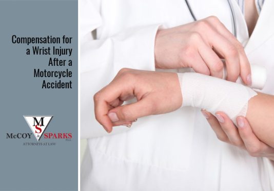 After a Motorcycle Accident, Compensation for a Wrist Injury